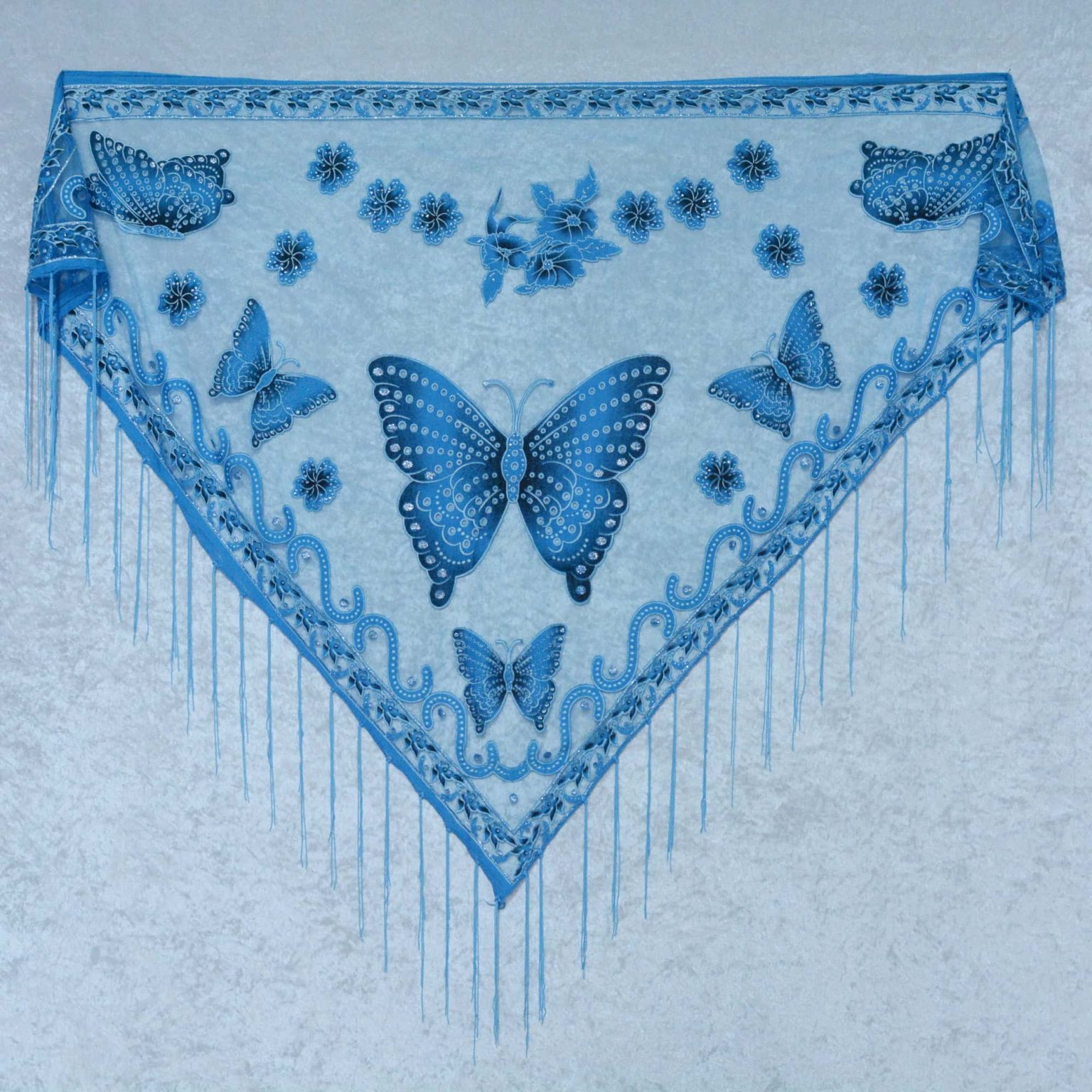 Blue Butterfly Shawl - Dance Of Life